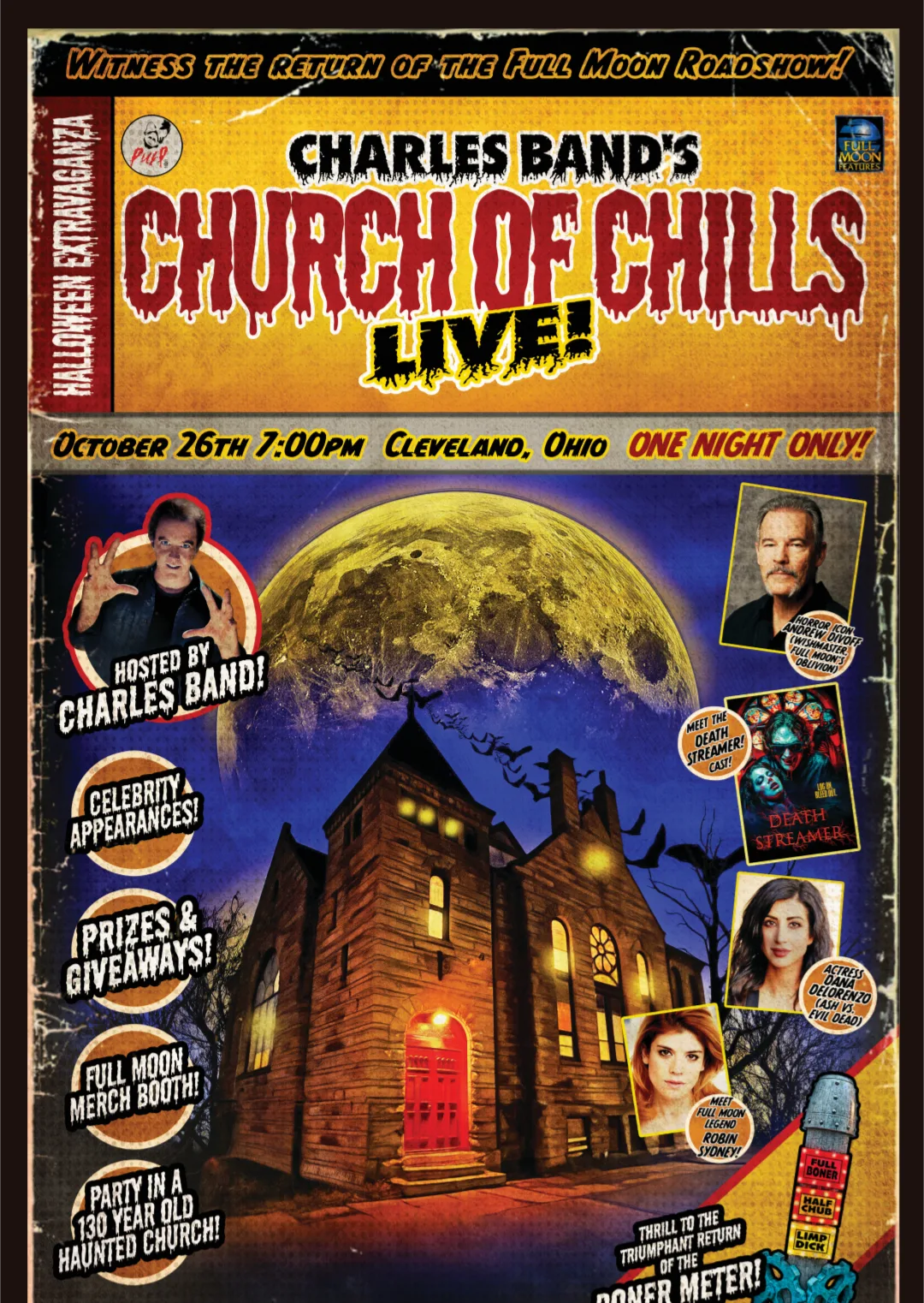 Full Moon Roadshow with Charles Band's "Church of Chills" Live ...
